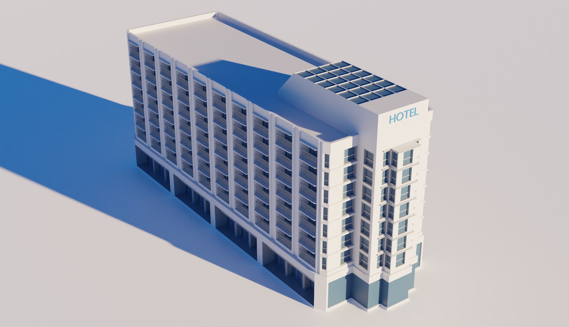 3D Hotel Model One - TurboSquid 2127009