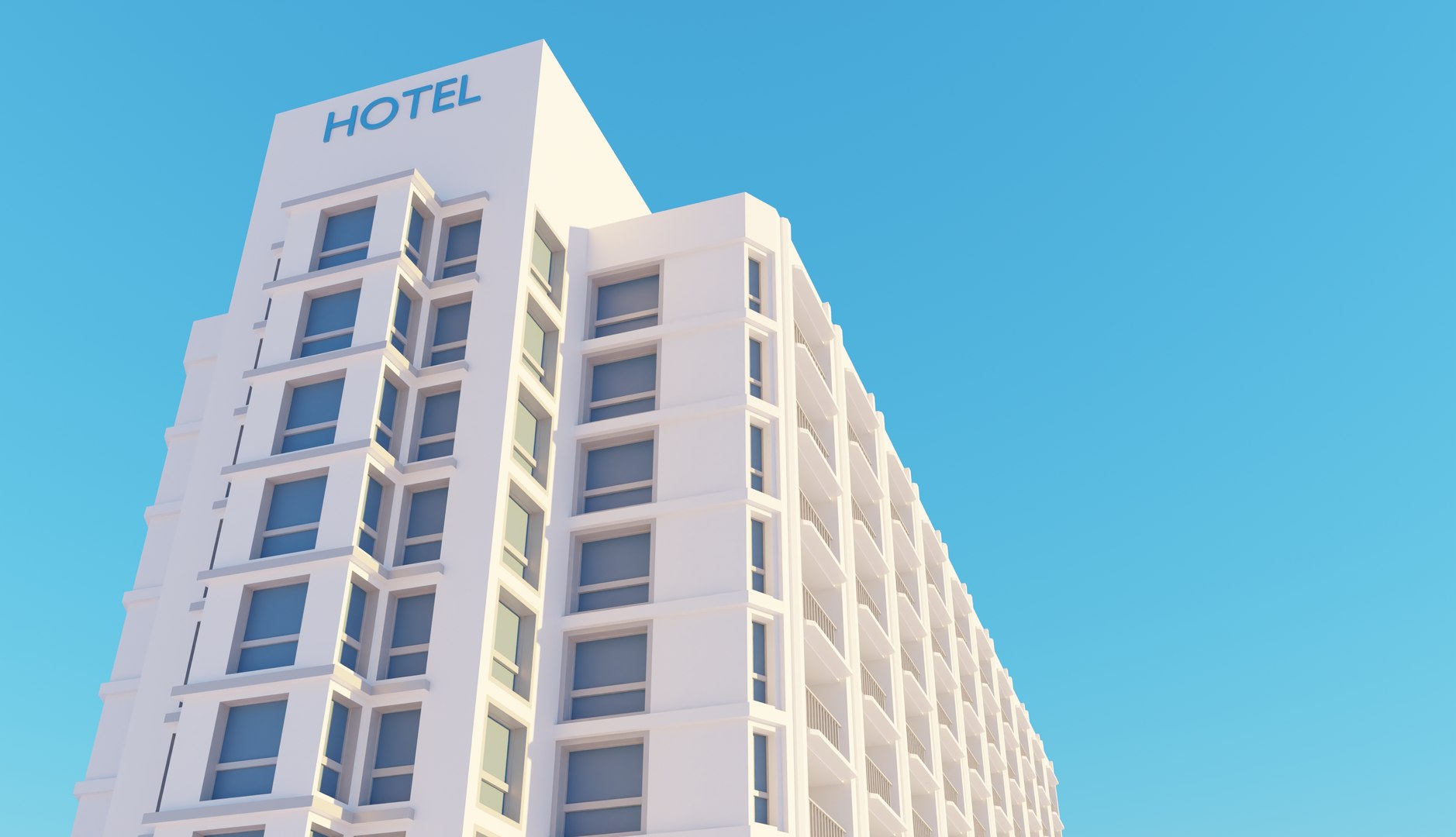 3D Hotel Model One - TurboSquid 2127009