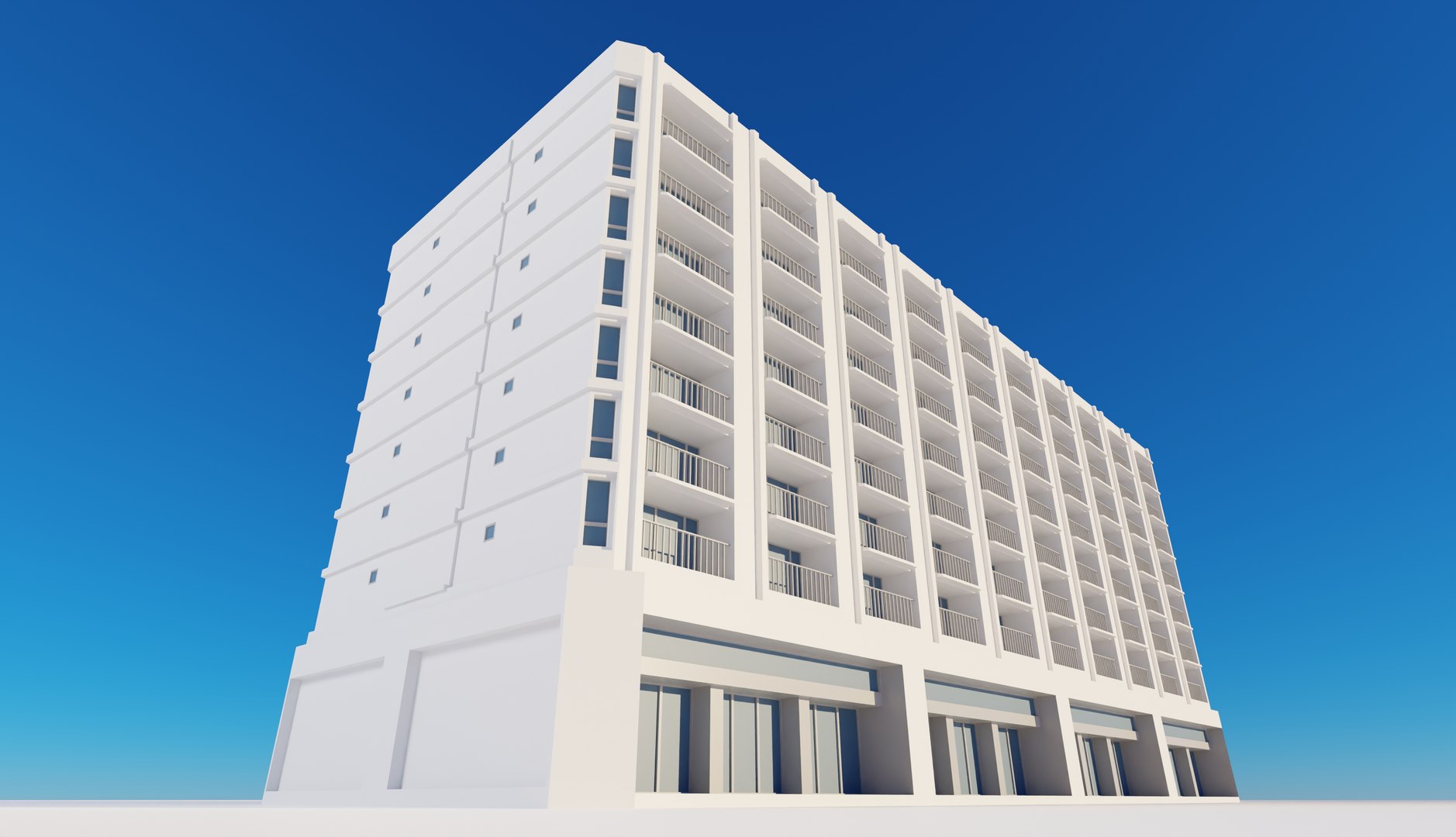 3D Hotel Model One - TurboSquid 2127009