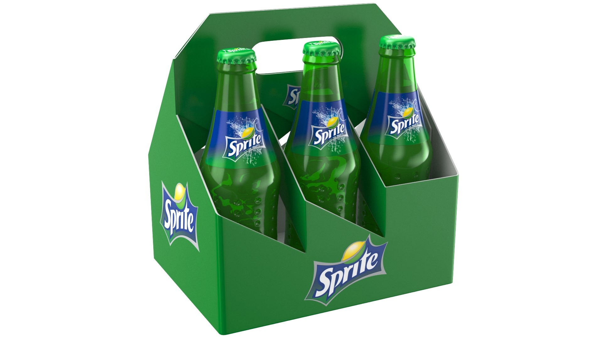 Three Soda Bottles Container 3D model - TurboSquid 2002034