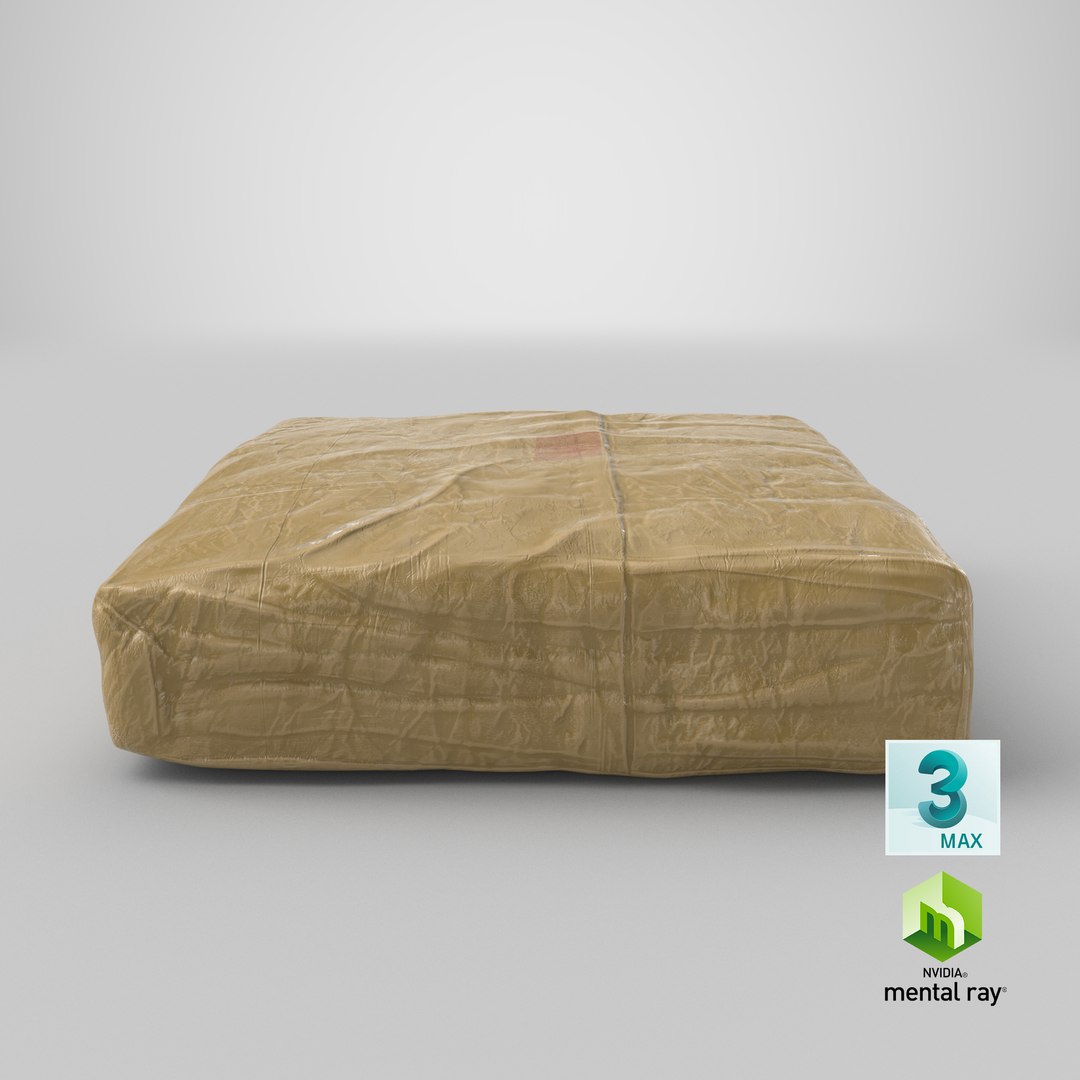 3D large wrapped drug brick - TurboSquid 1149812