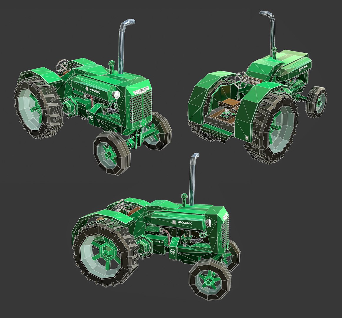 Tractor Style 3D Model - TurboSquid 1552952