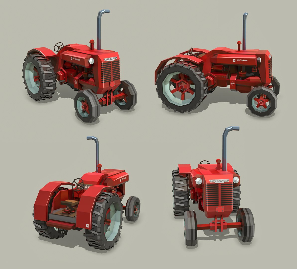 Tractor Style 3D Model - TurboSquid 1552952