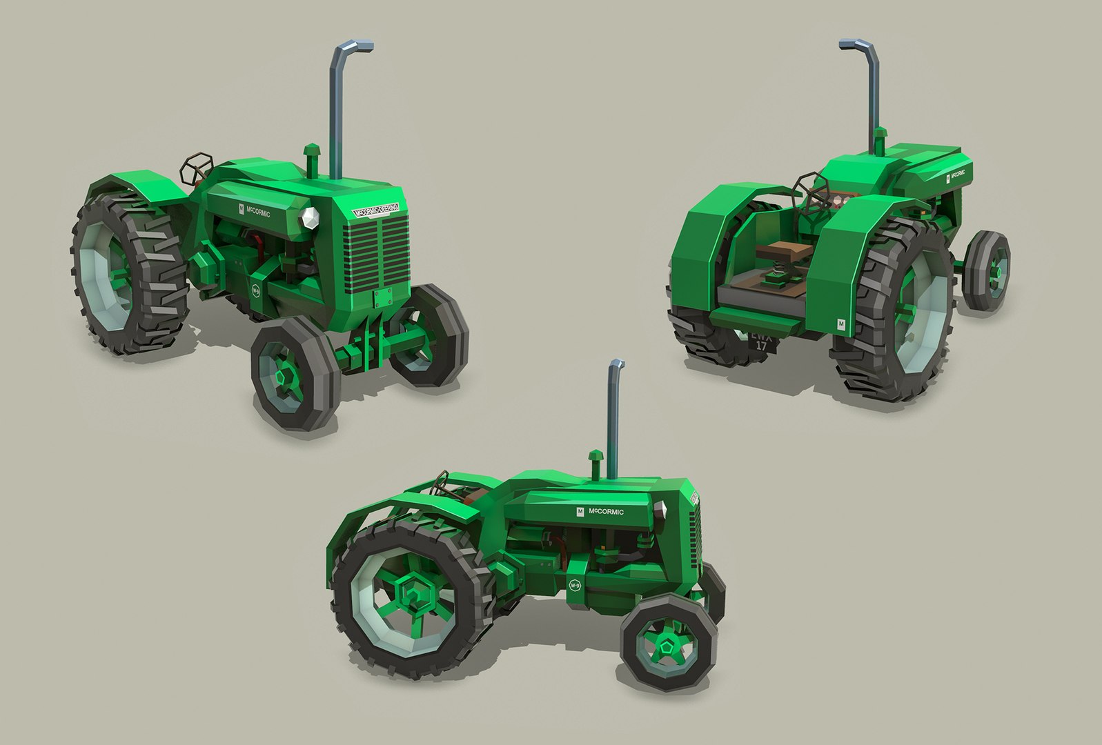 Tractor Style 3D Model - TurboSquid 1552952
