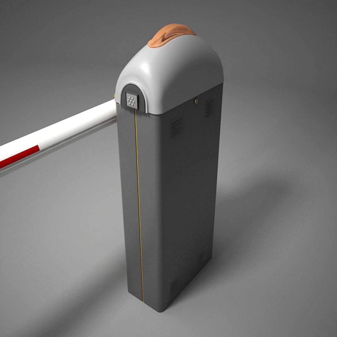 Automatic Road Barrier 3d Model