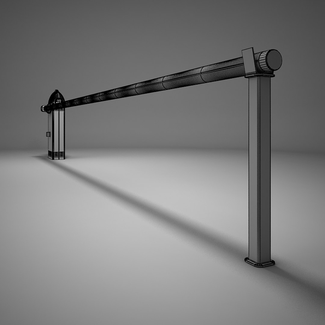 Automatic Road Barrier 3d Model