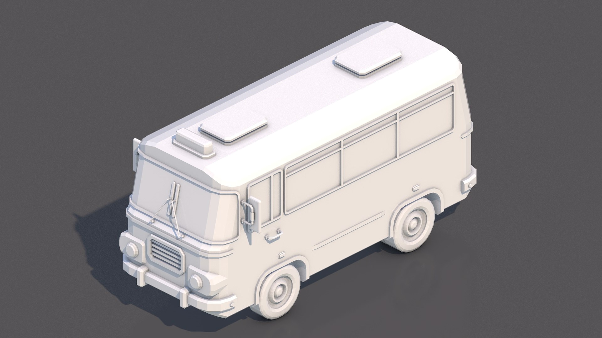 3D Cartoon Minibus - TurboSquid 2141091