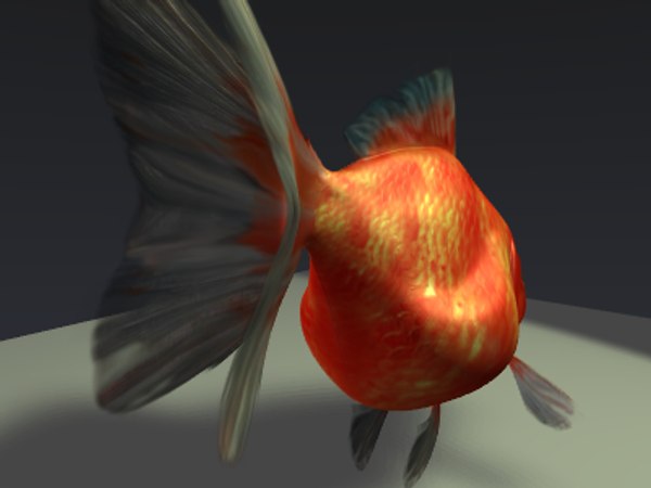 3d 3ds fish gold goldfish