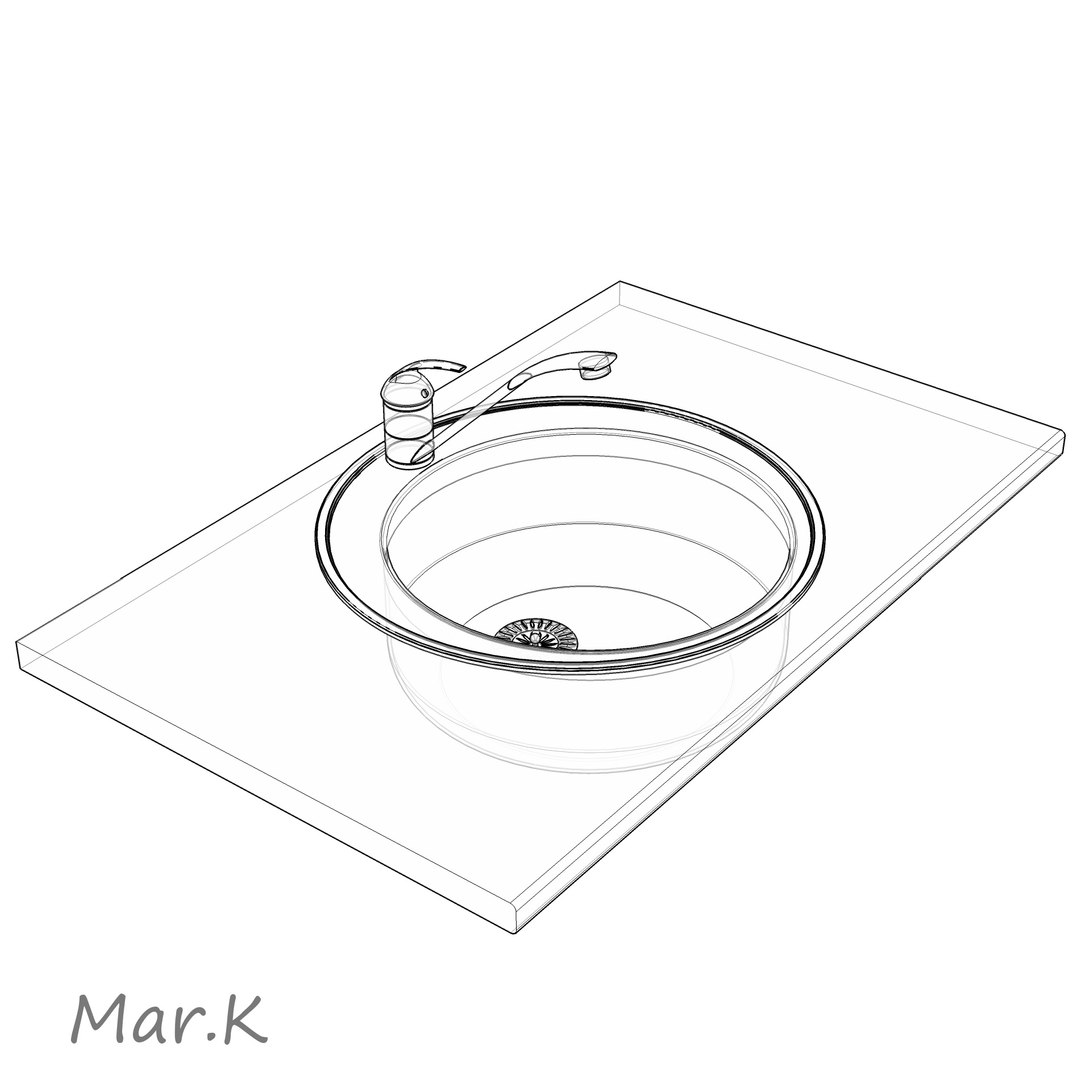 3d Model Sink Tap