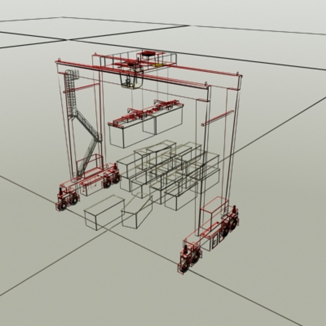 Rtg Crane 3d Model