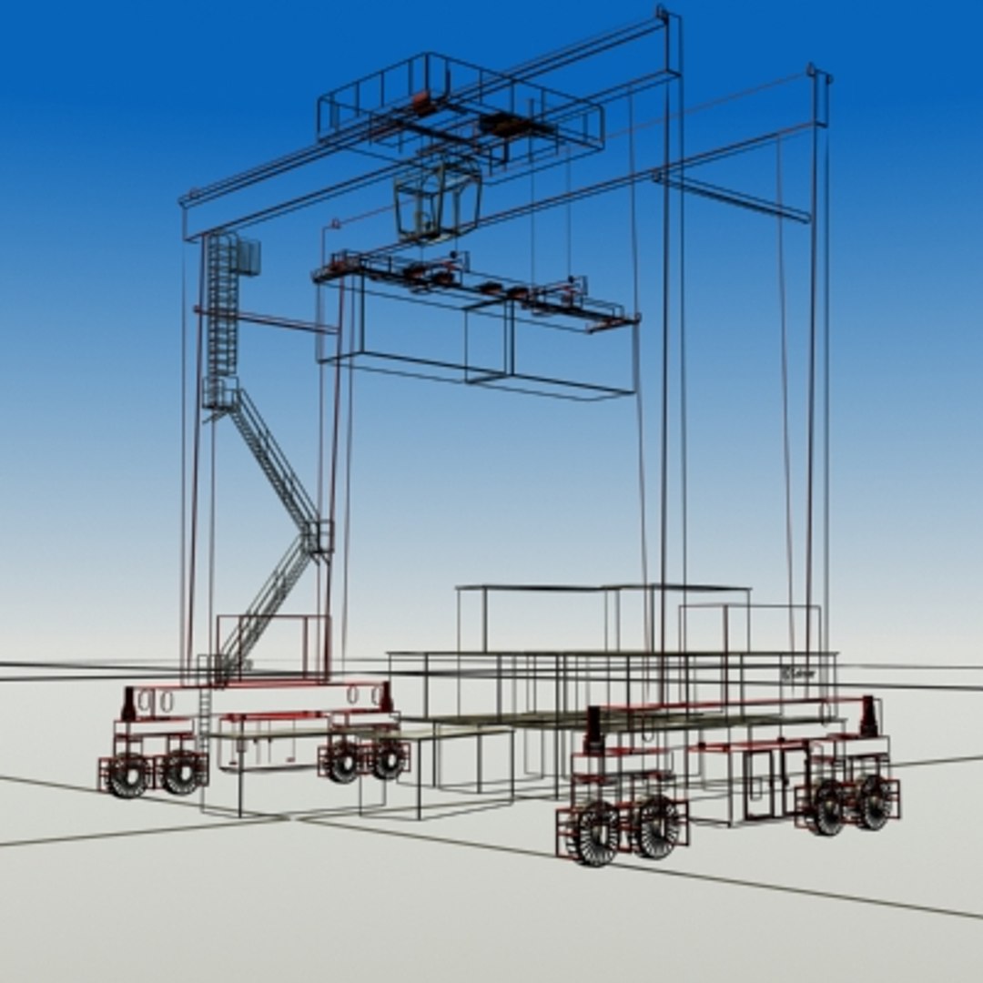 Rtg Crane 3d Model