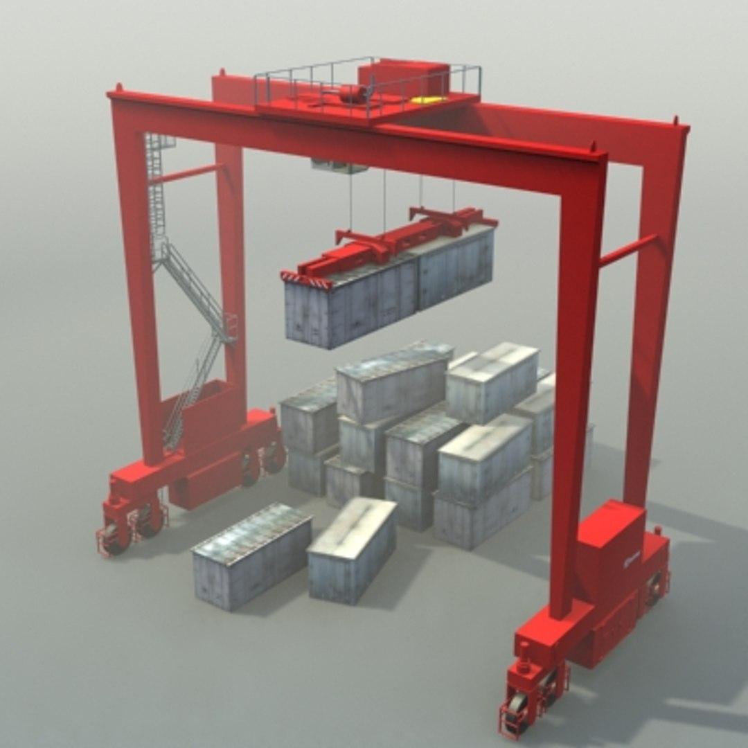 Rtg Crane 3d Model
