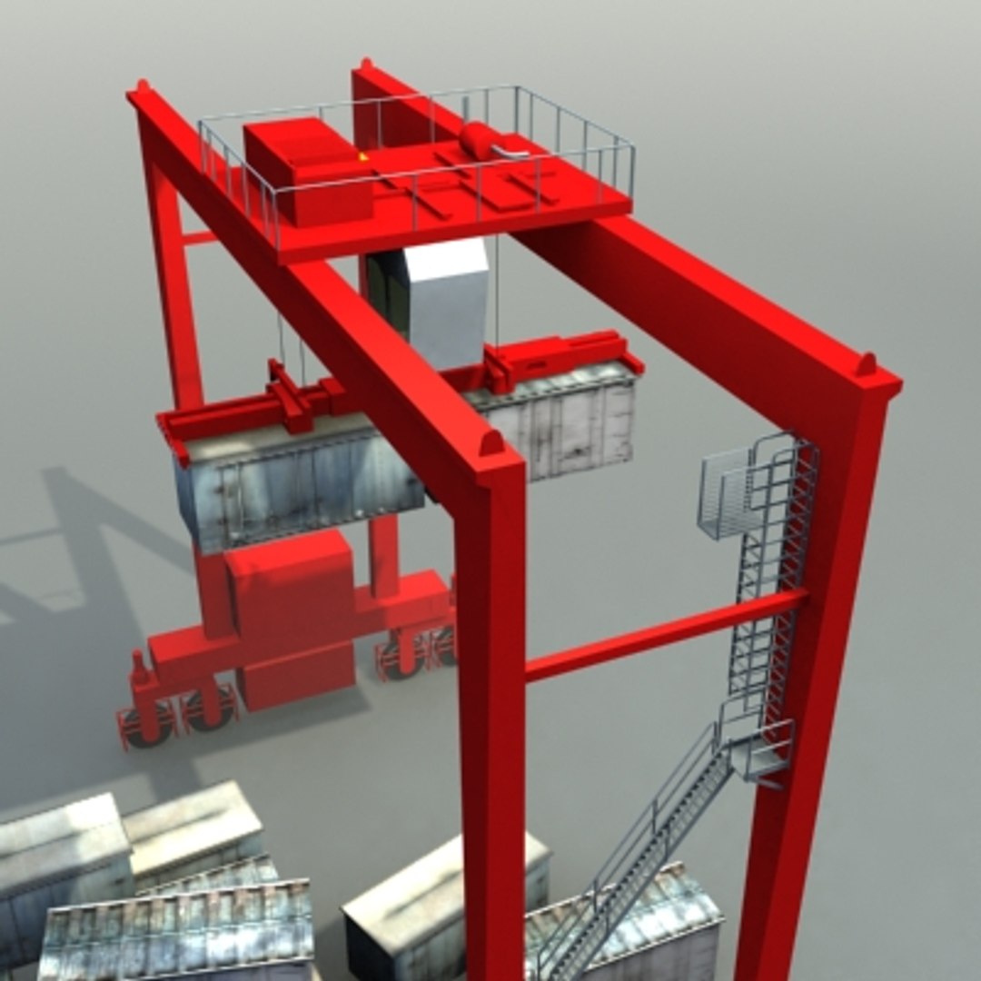 Rtg Crane 3d Model