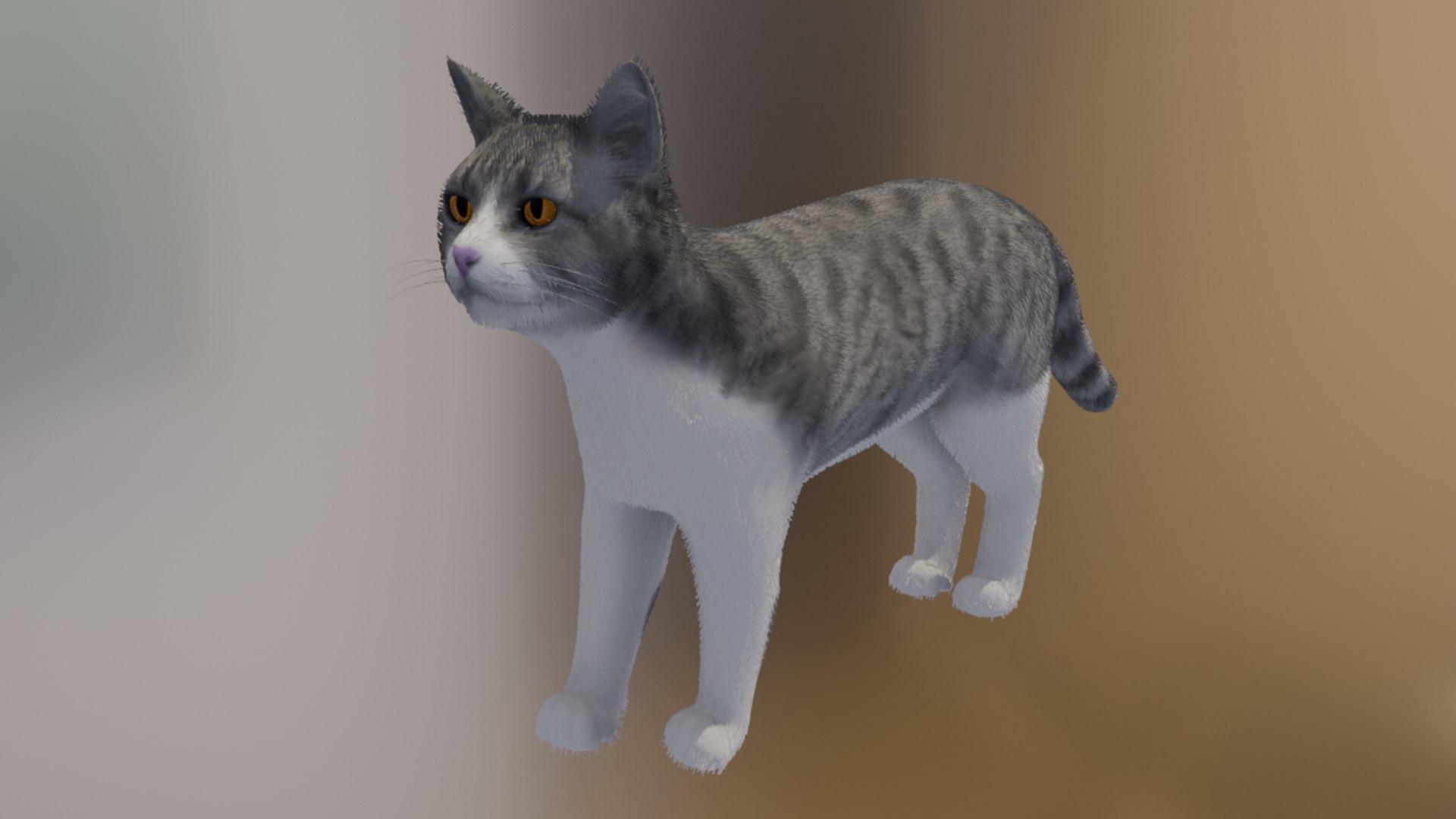 Domestic Cat 3D Model - TurboSquid 2370792
