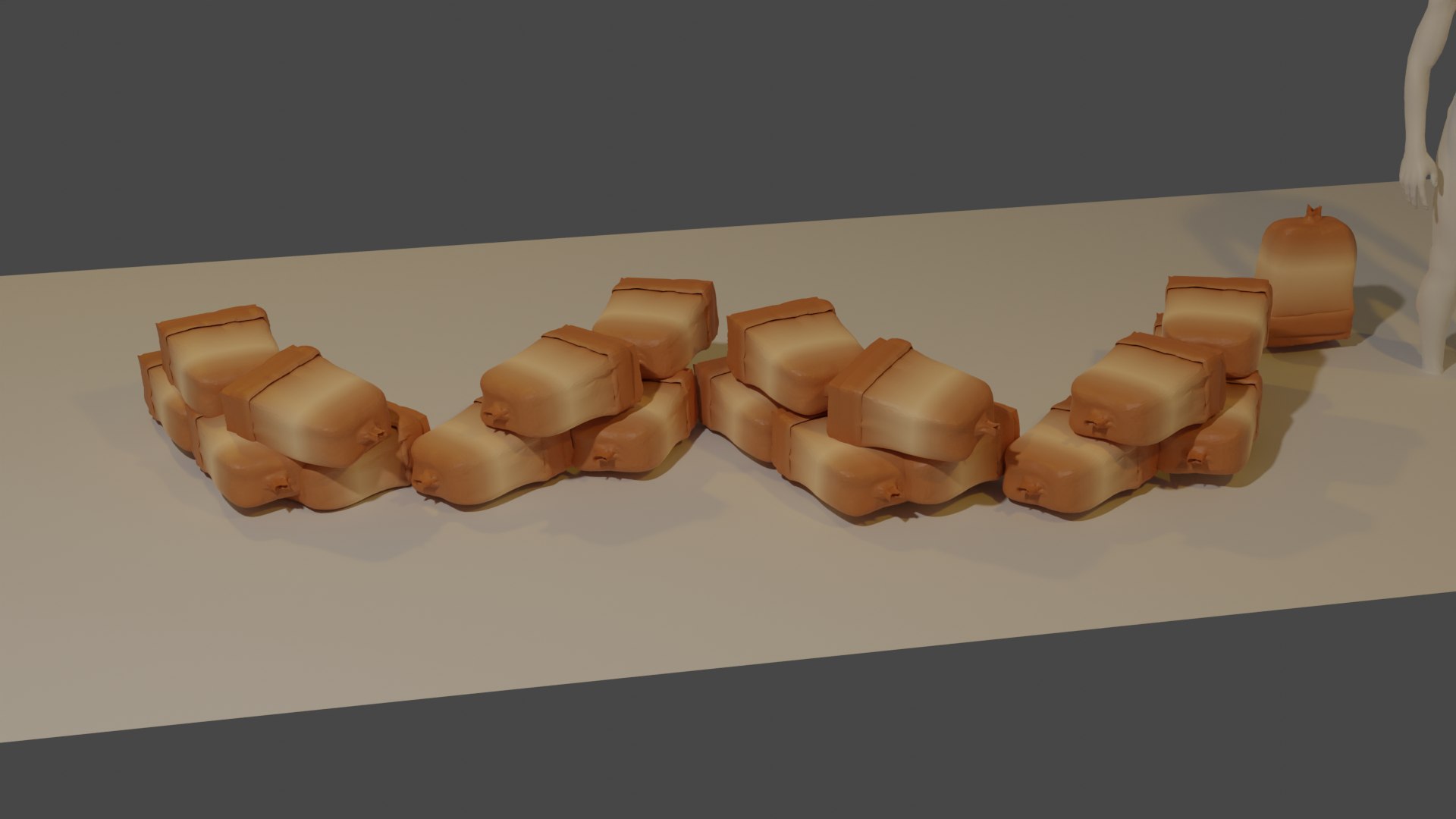 Sandbag Low Poly Model - TurboSquid 1992062