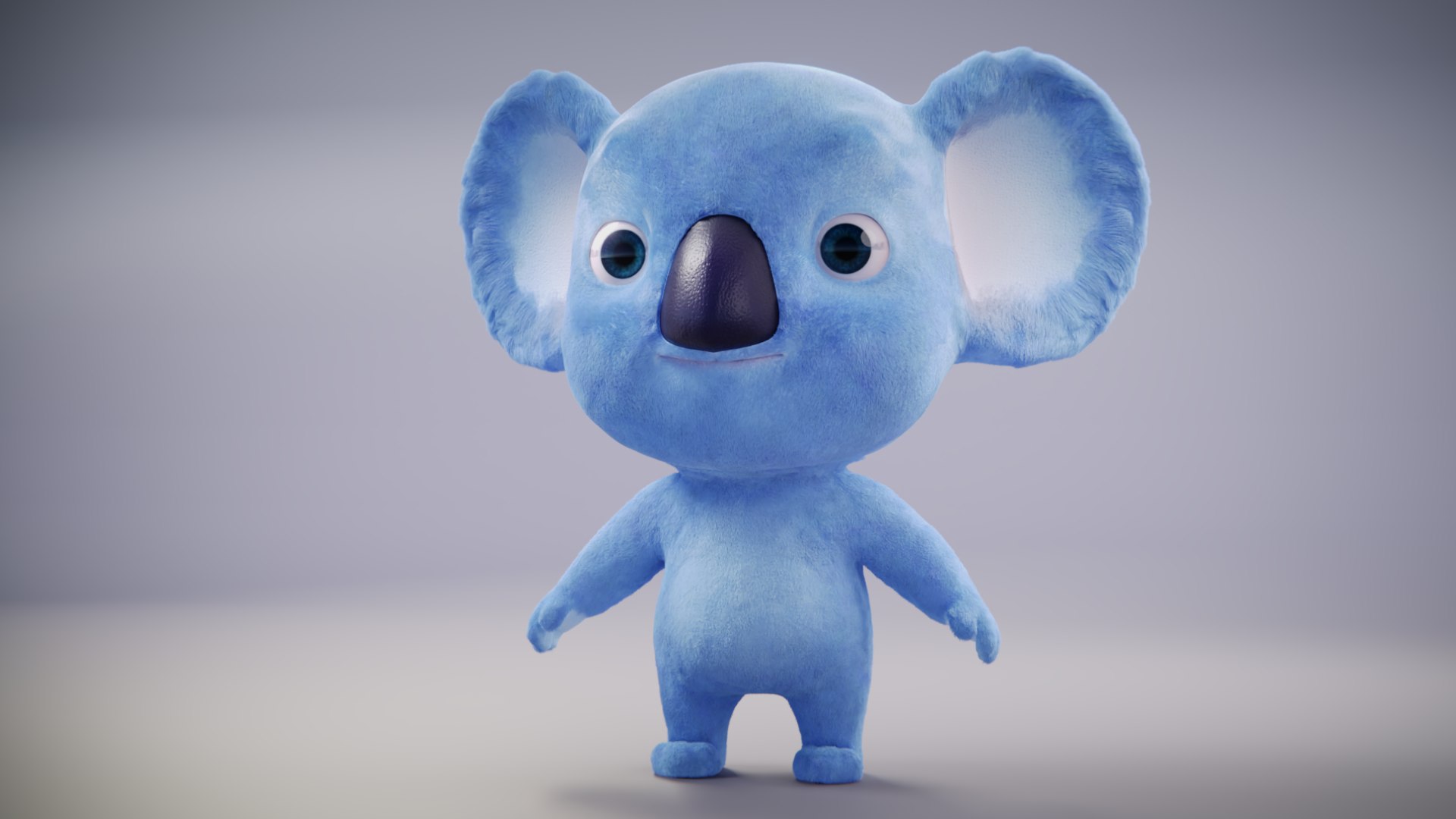 3D Koala Cartoon Model - TurboSquid 2137457