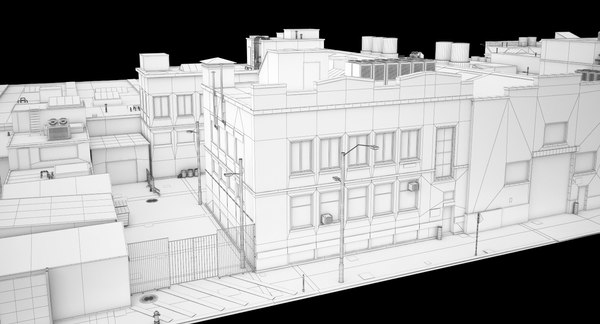 3D skyline - TurboSquid 1318532