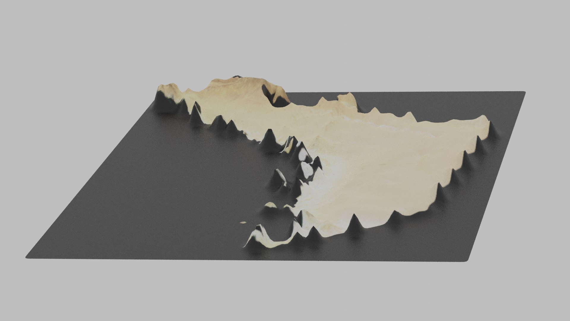 3D Model United Arab Emirates Map Country - TurboSquid 2076392