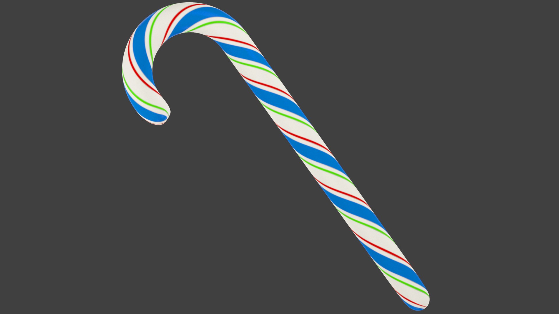 Candy Cane V5 3D model - TurboSquid 1992667