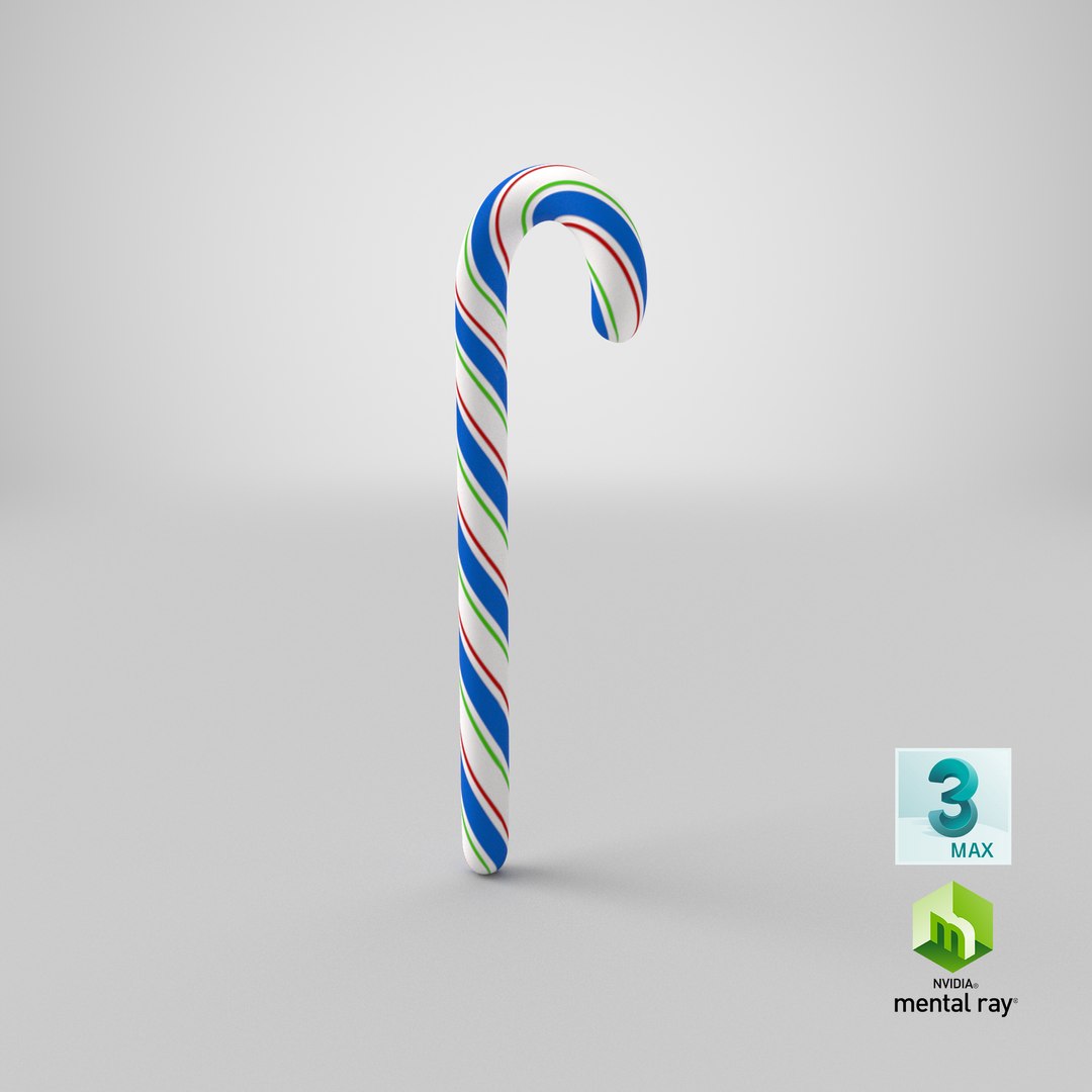 Candy Cane V5 3D Model - TurboSquid 1992667