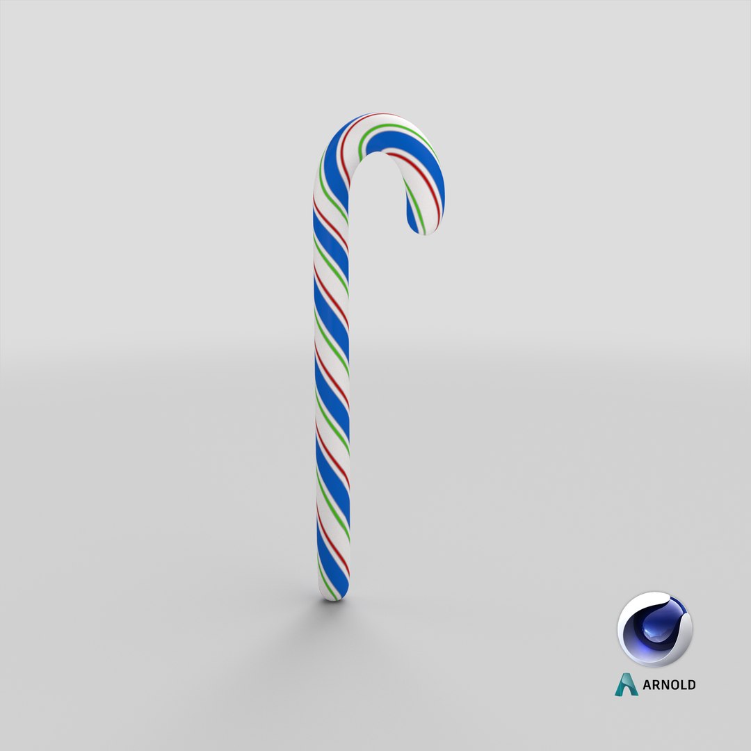Candy Cane V5 3D Model - TurboSquid 1992667