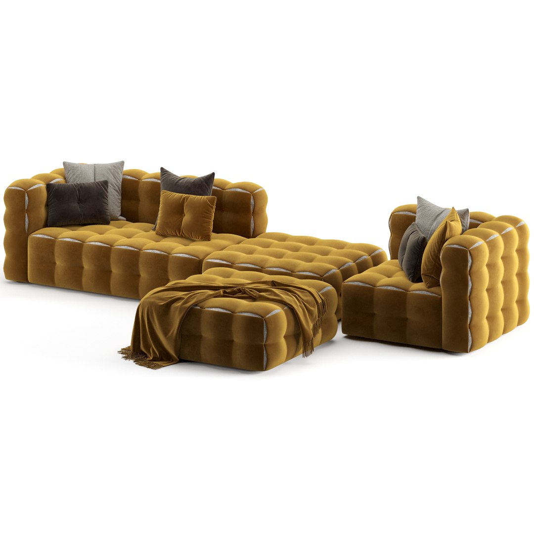 Fendi Casa Fun Sofa 1 3D Model - TurboSquid 2072115