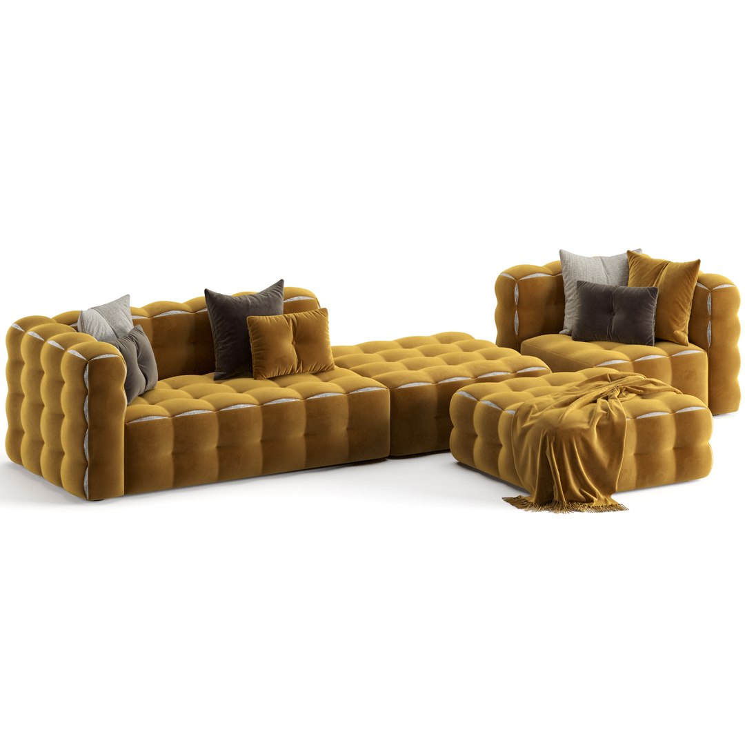 Fendi Casa Fun Sofa 1 3D Model - TurboSquid 2072115