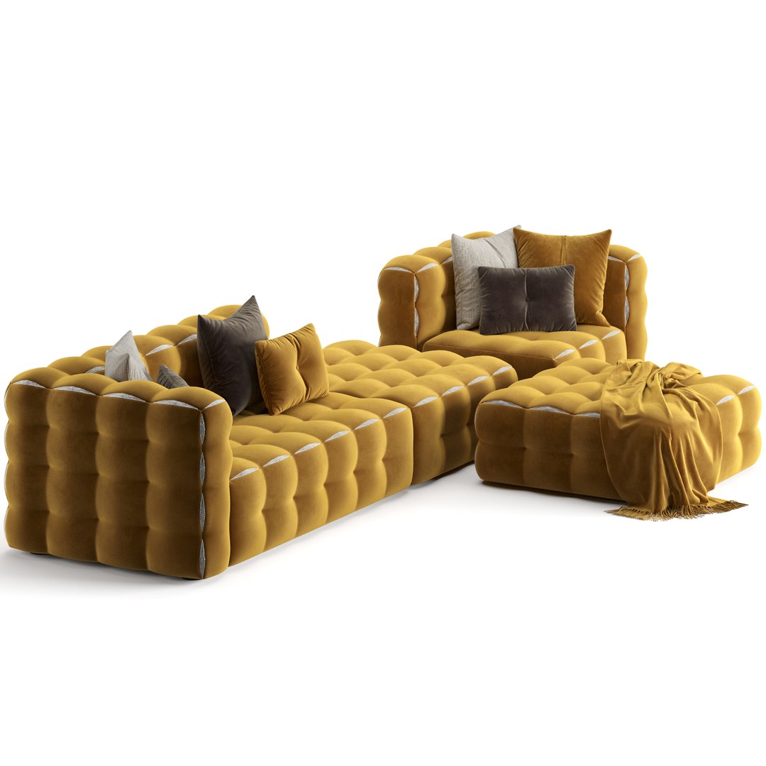 Fendi Casa Fun Sofa 1 3D Model - TurboSquid 2072115