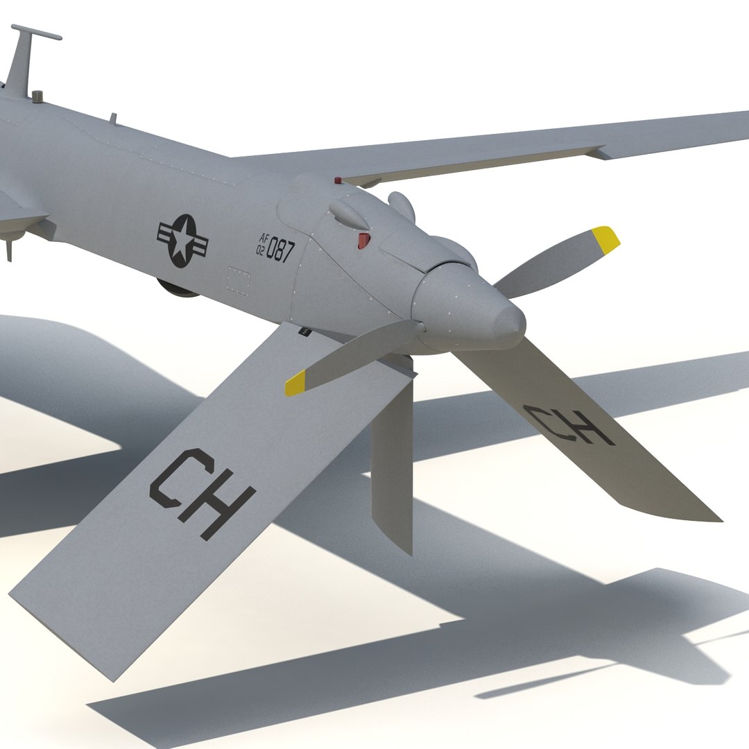 general atomics mq- predator 3d max