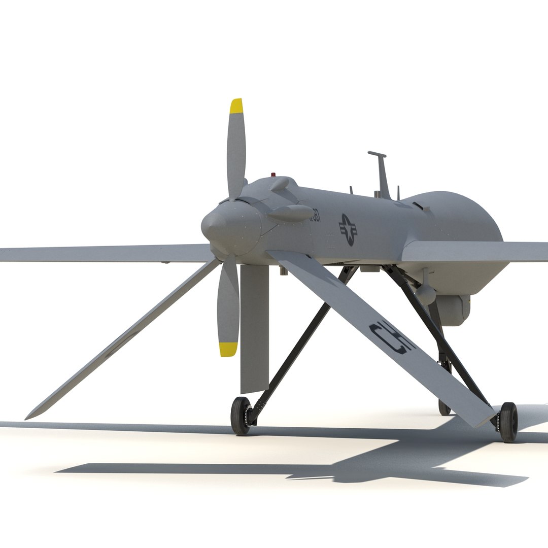 general atomics mq- predator 3d max