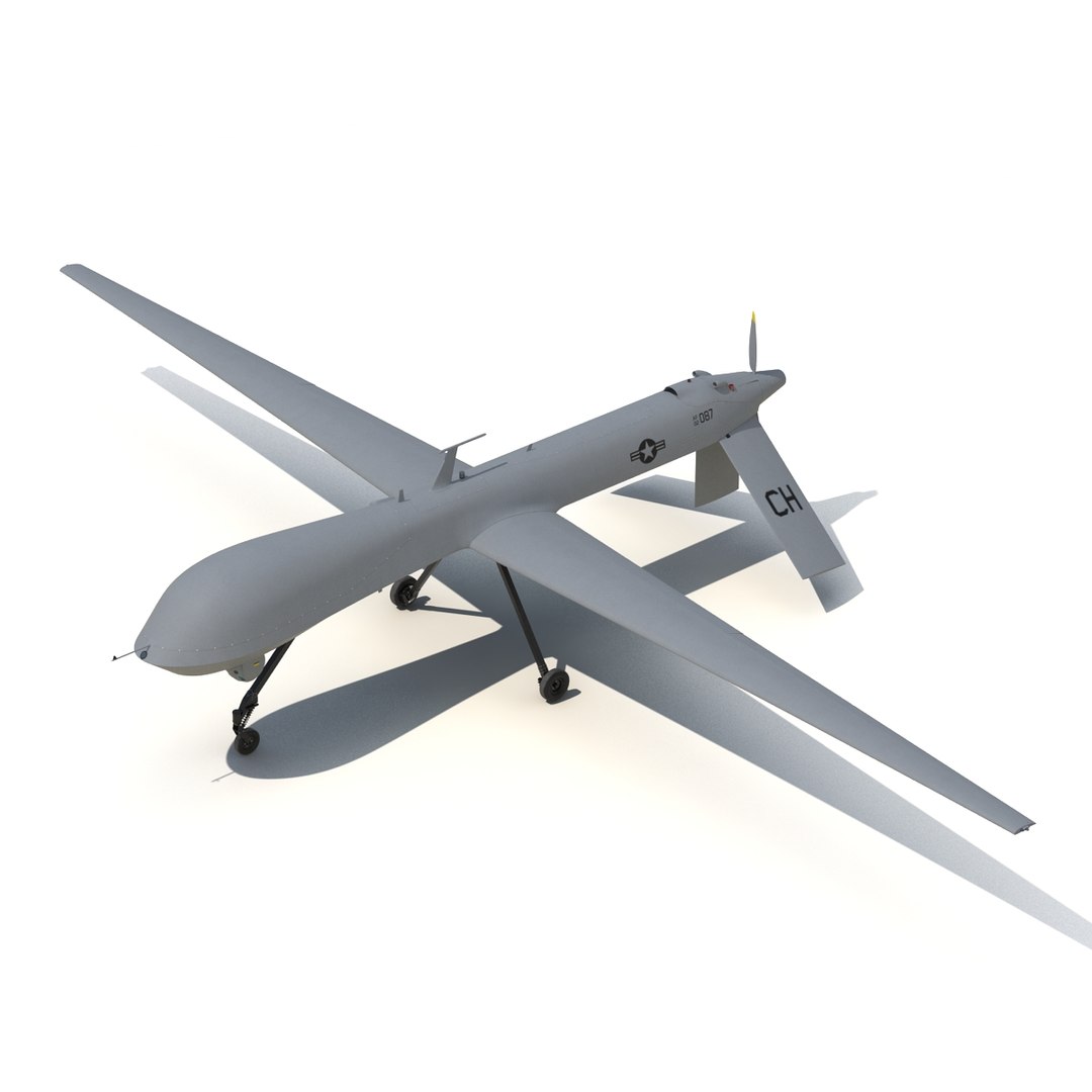 general atomics mq- predator 3d max