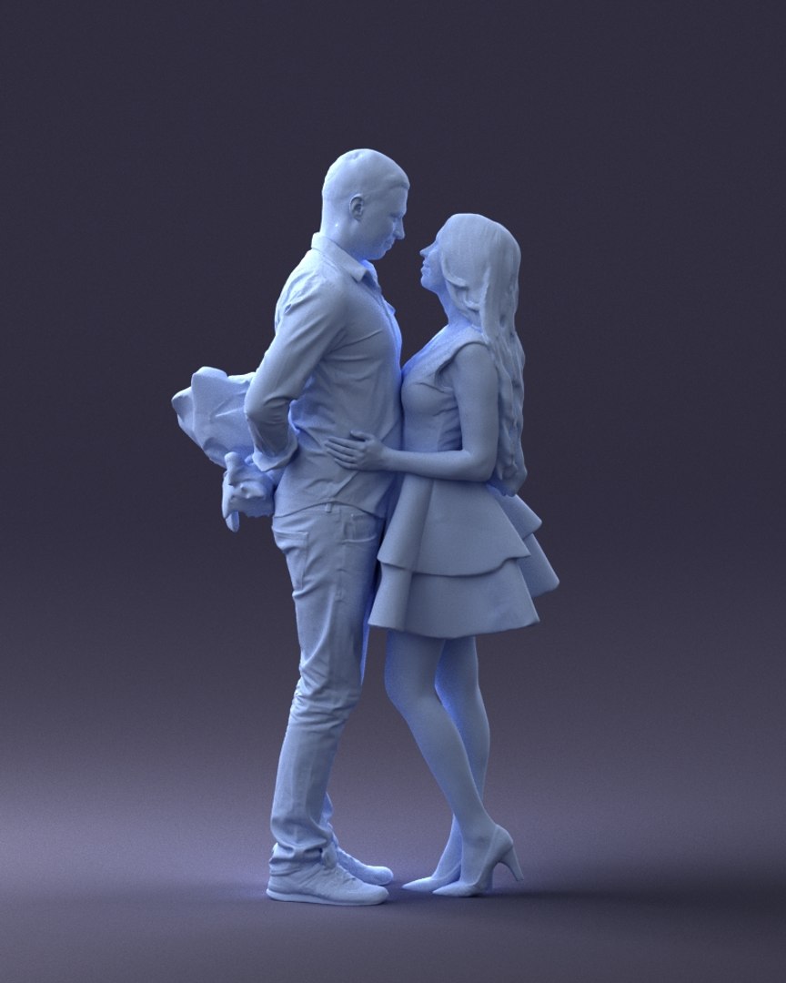 3D Couple Valentinday Model - TurboSquid 1387954