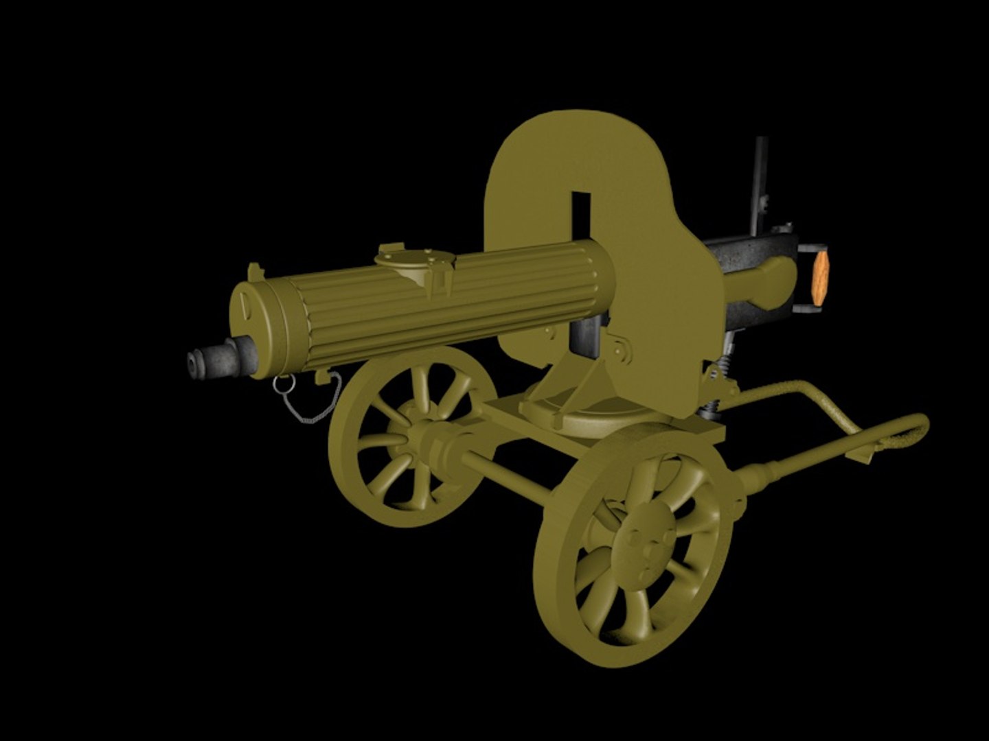 maxim gun 3d x