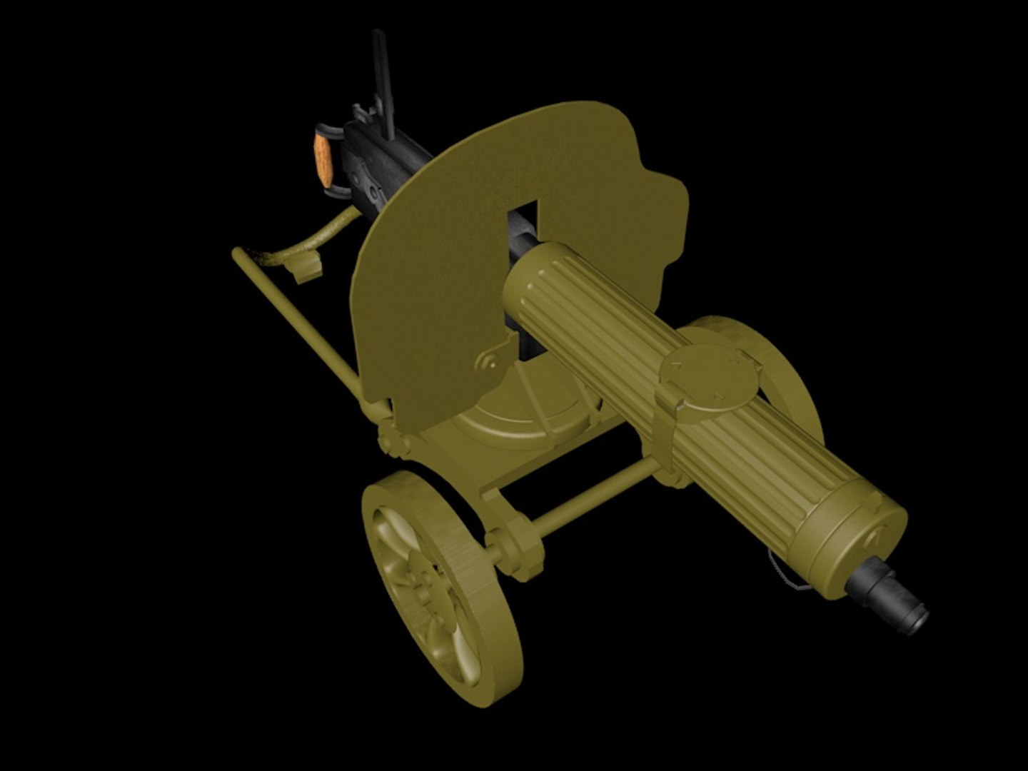 maxim gun 3d x