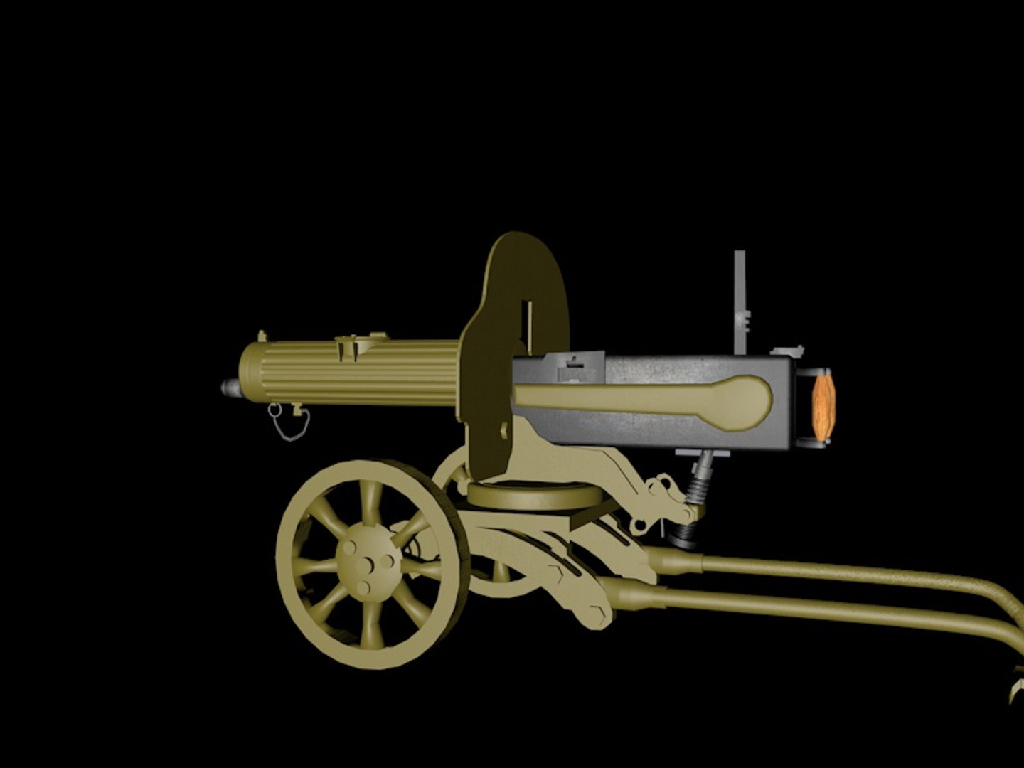 maxim gun 3d x