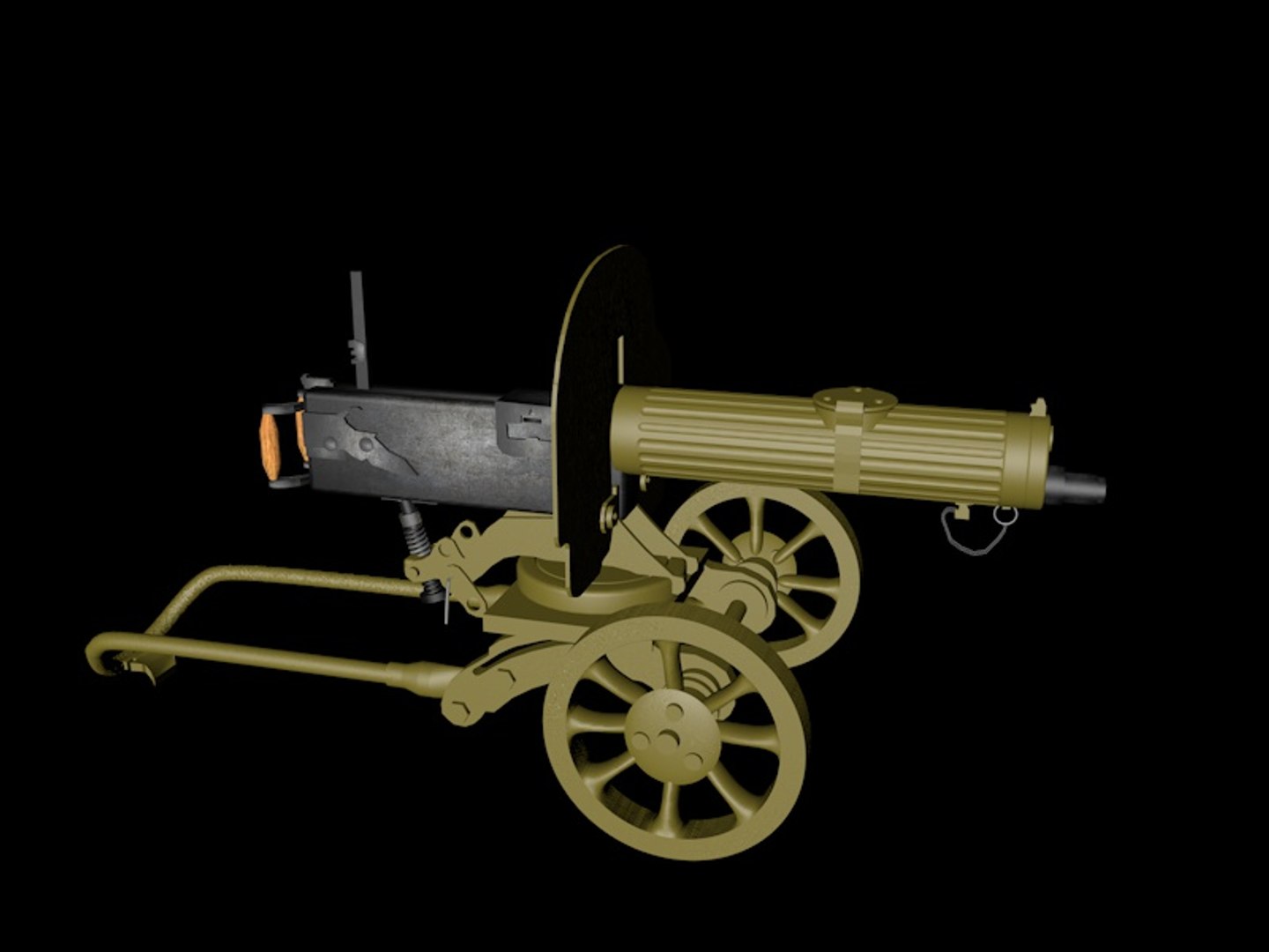 maxim gun 3d x