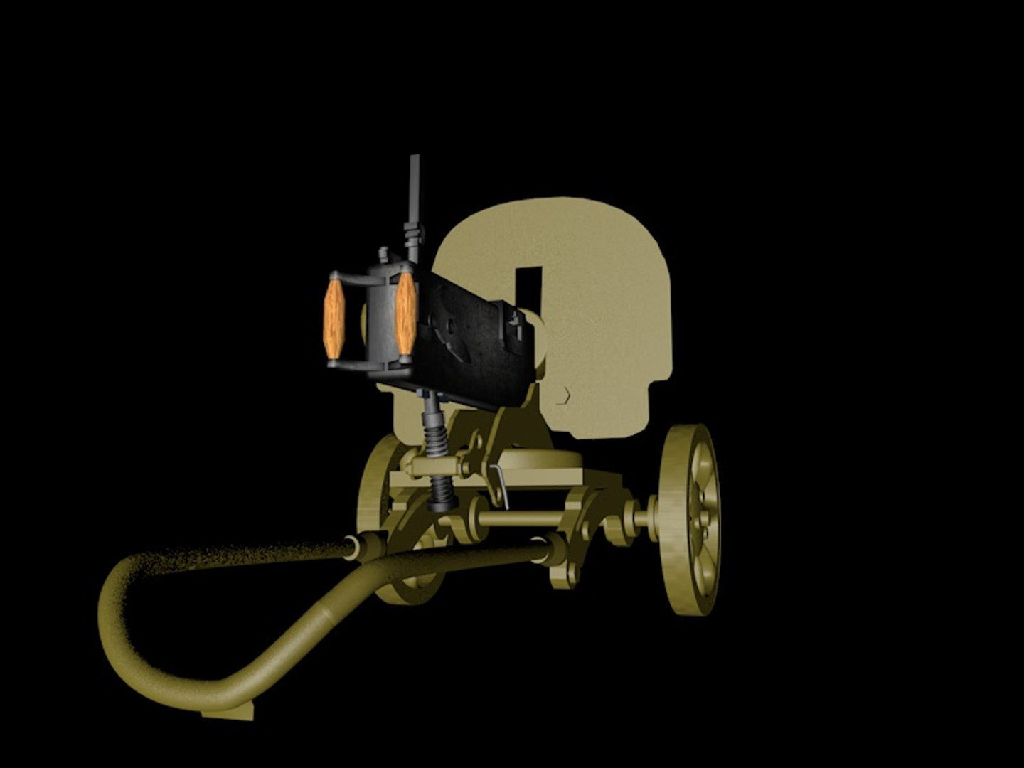 maxim gun 3d x