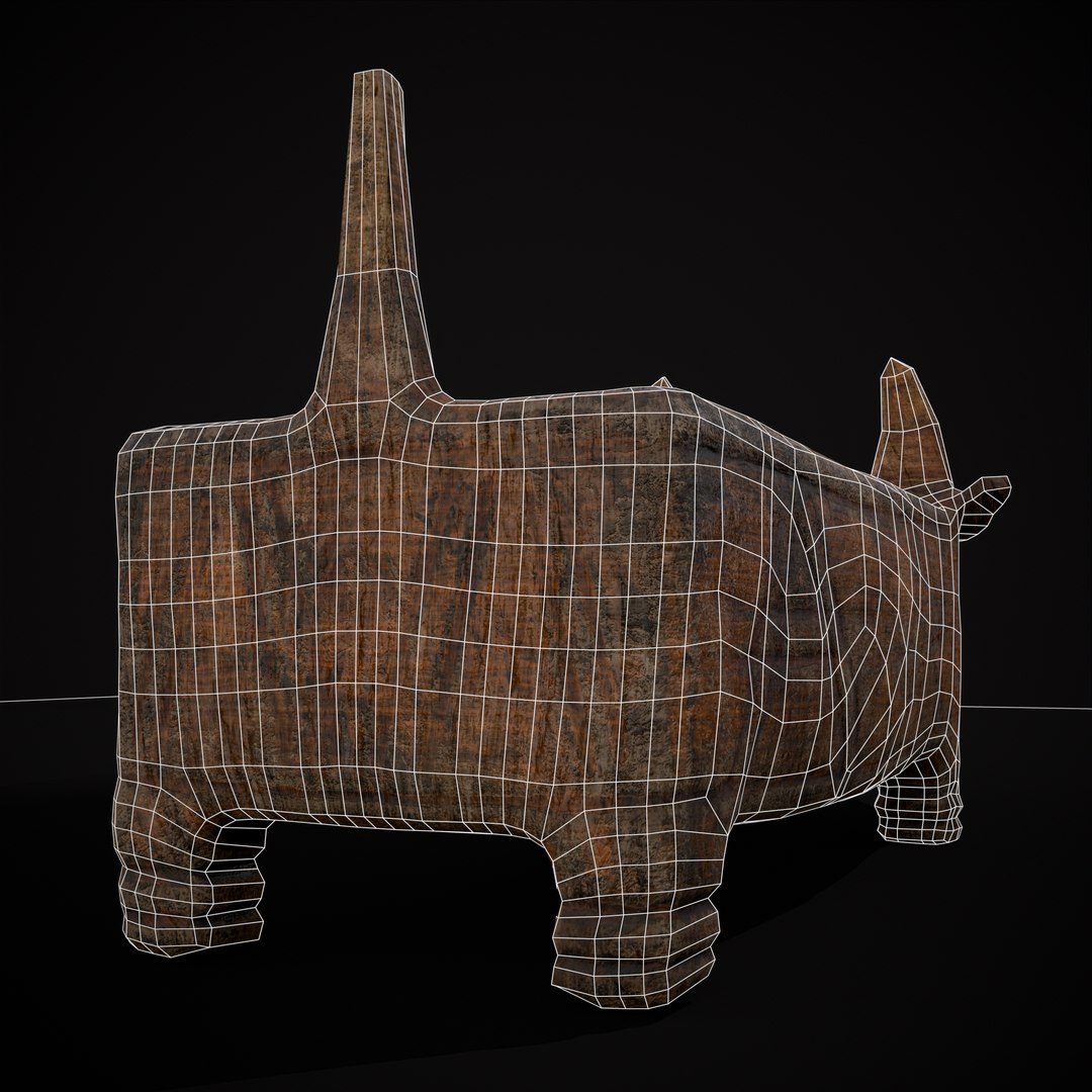 Medieval Carved Pig Container model - TurboSquid 2078332