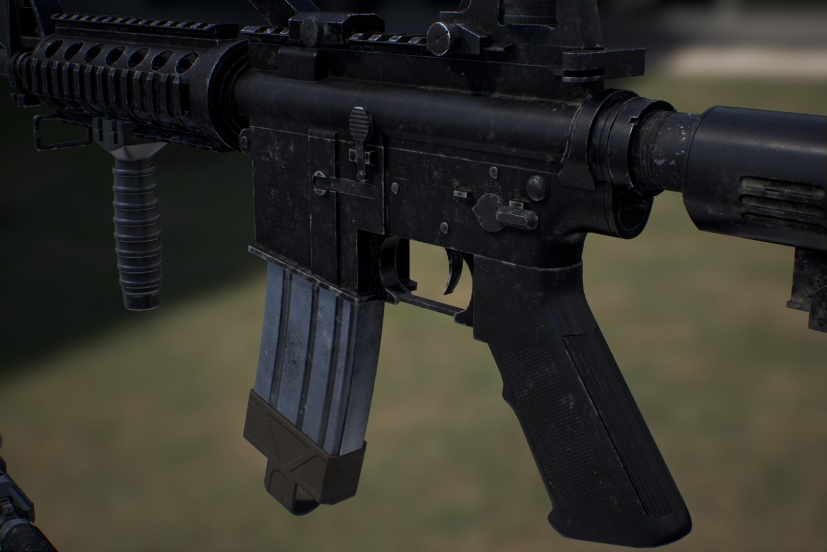 M4 Rifle Custum 3d Model