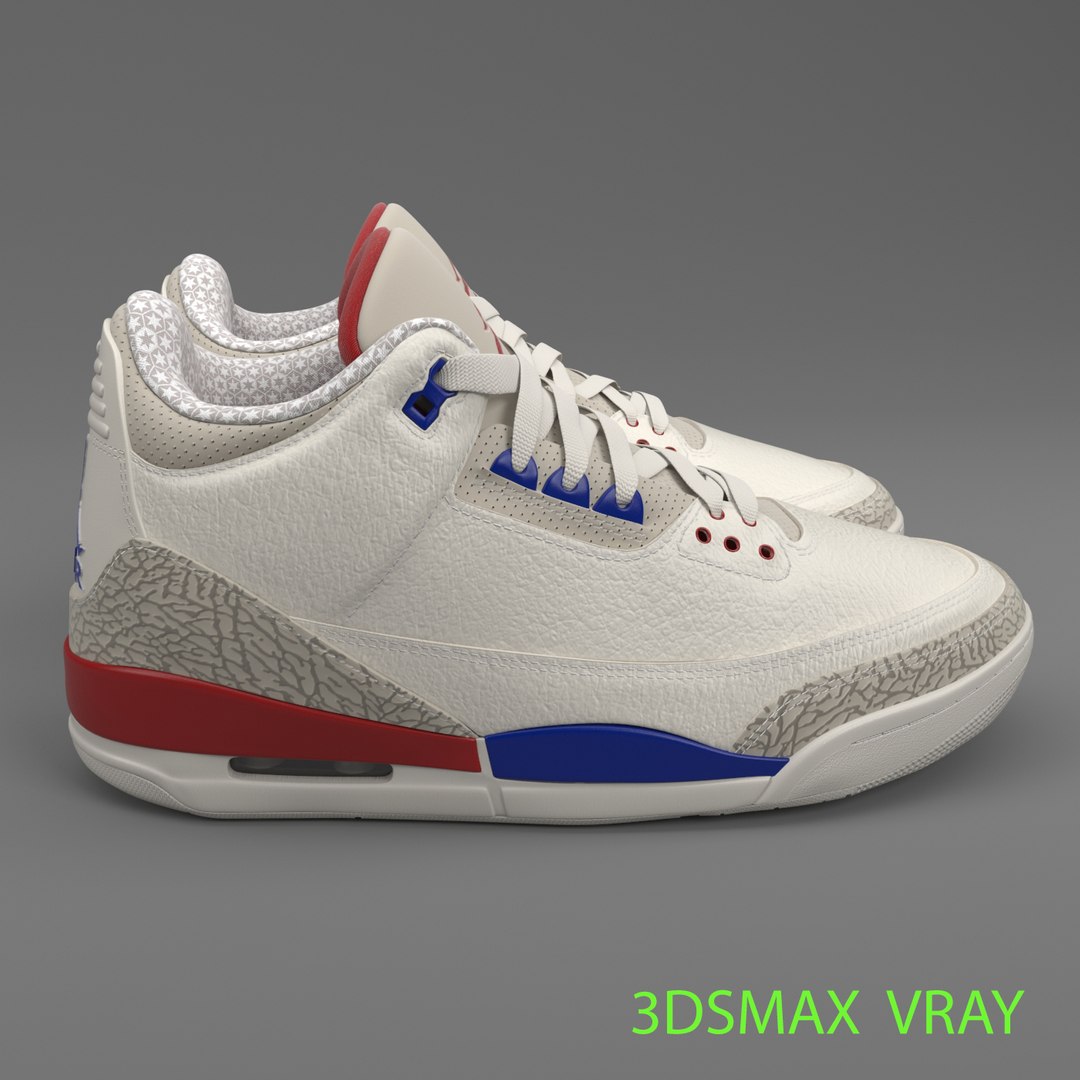 Air Jordan 3 Retro 3D Model - TurboSquid 1322813
