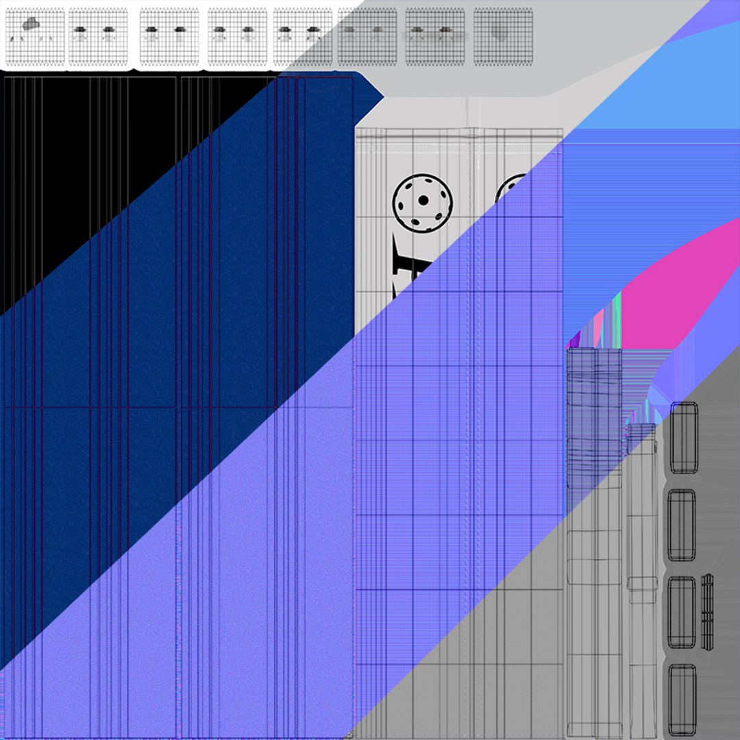 3D Indoor Pickleball Net - TurboSquid 2058469