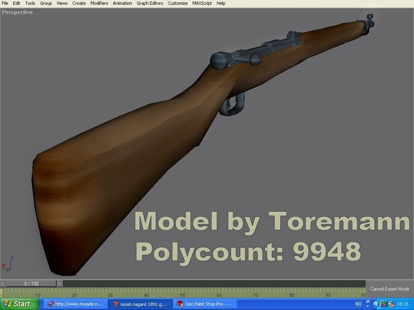 modelo 3d mosin nagant 1891.gmax - TurboSquid 221471