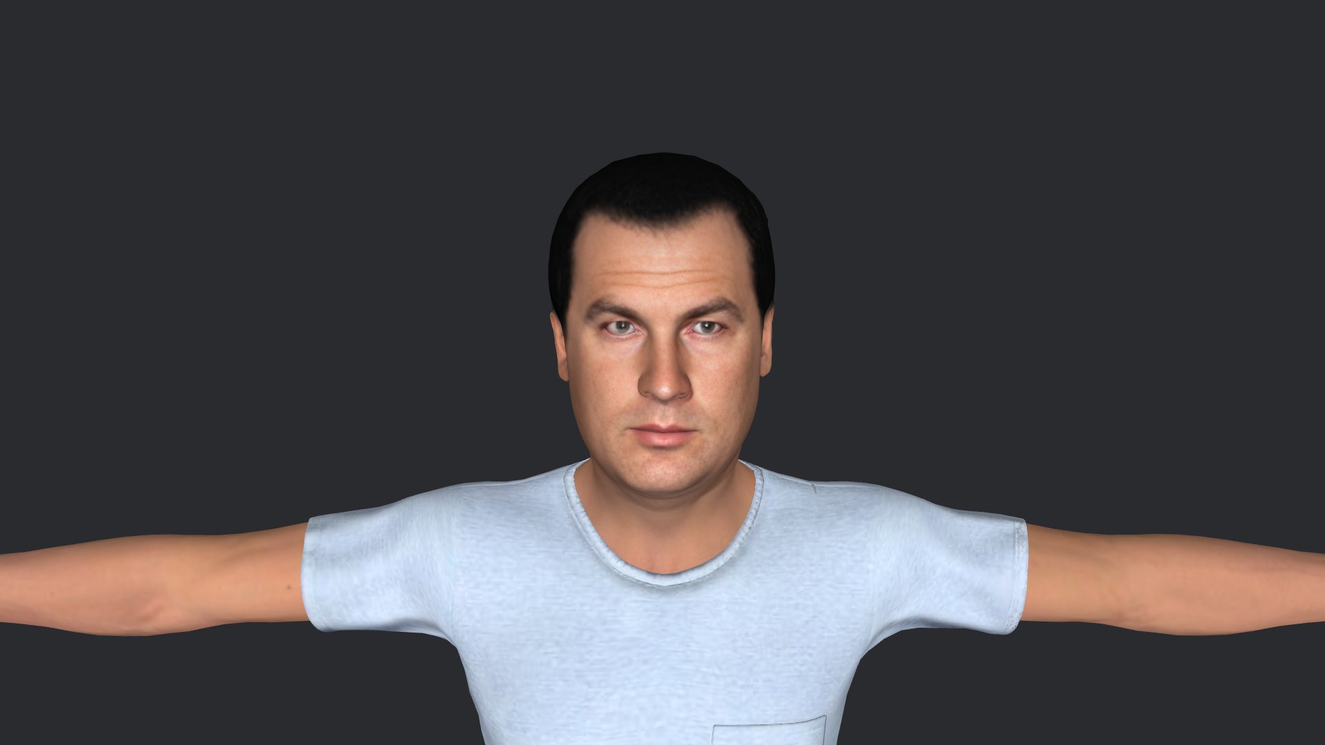 3D Steven Seagal Hyper Realistic Full Body Fully Rigged Character ...