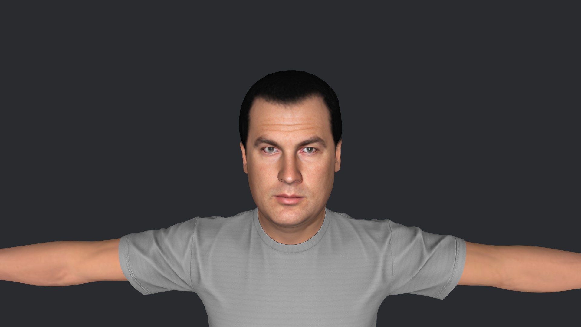 3D Steven Seagal Hyper Realistic Full Body Fully Rigged Character ...