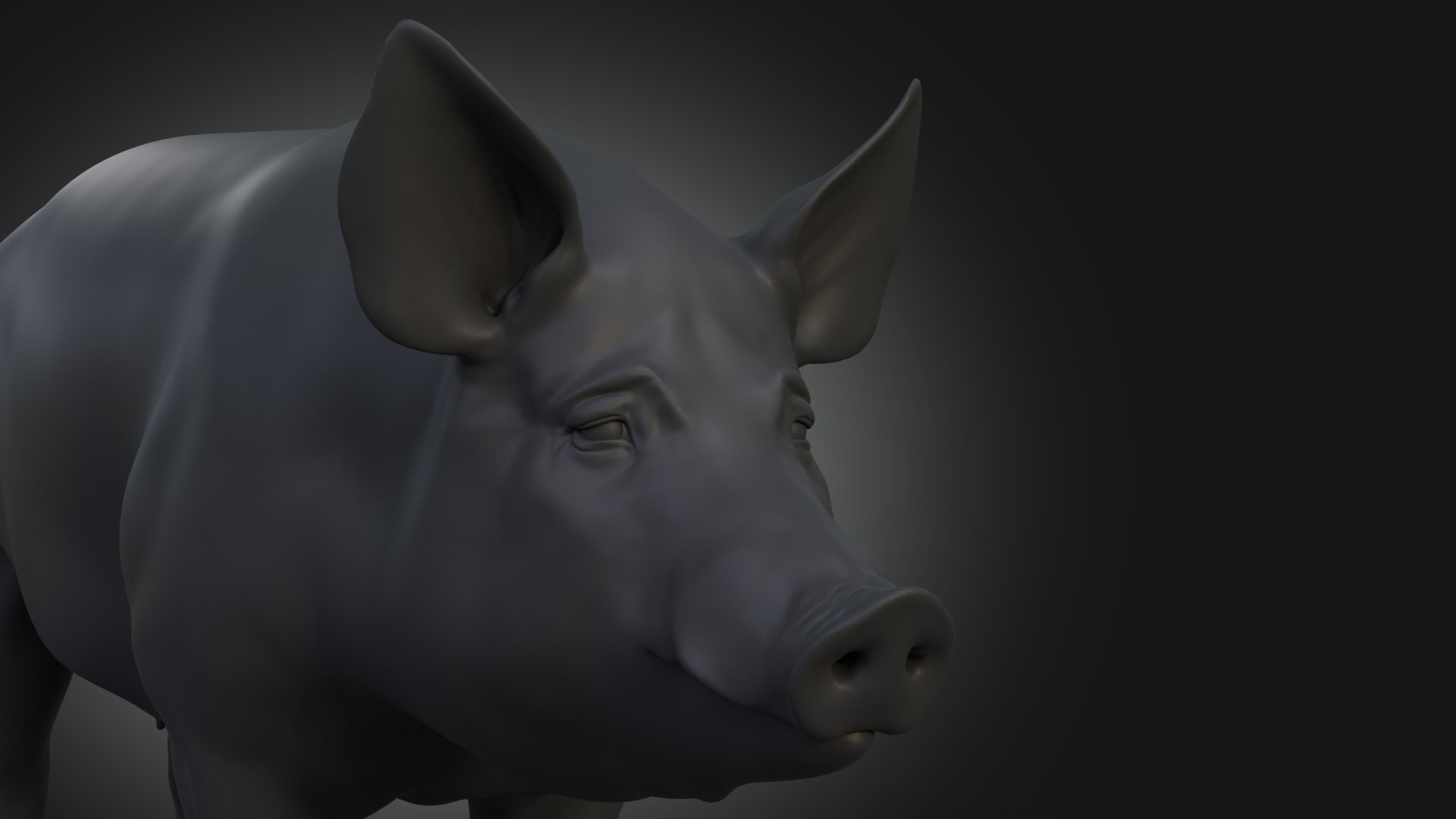 Realistic Pig 3D Model - TurboSquid 1658423