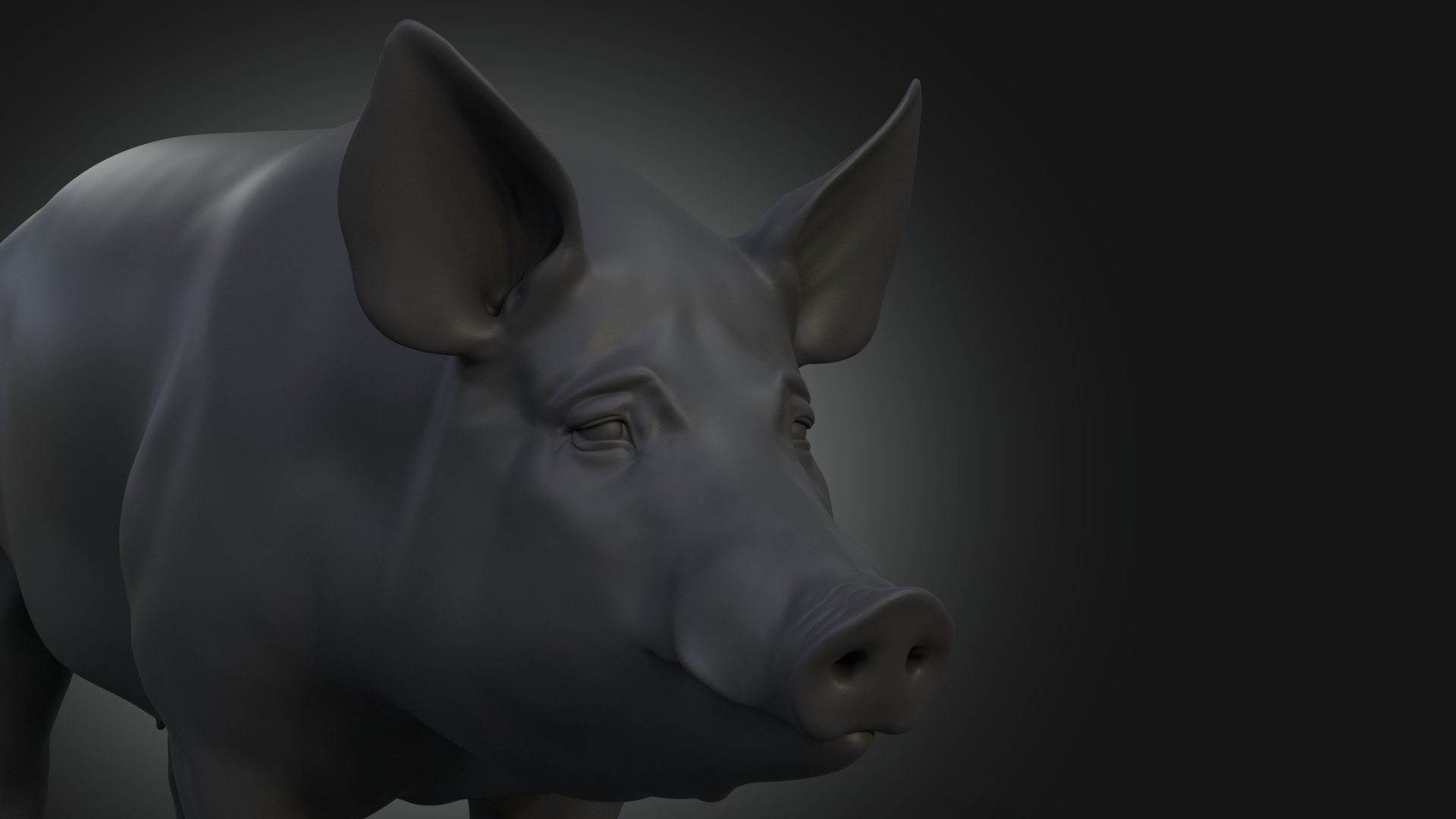 Realistic pig 3D model - TurboSquid 1658423