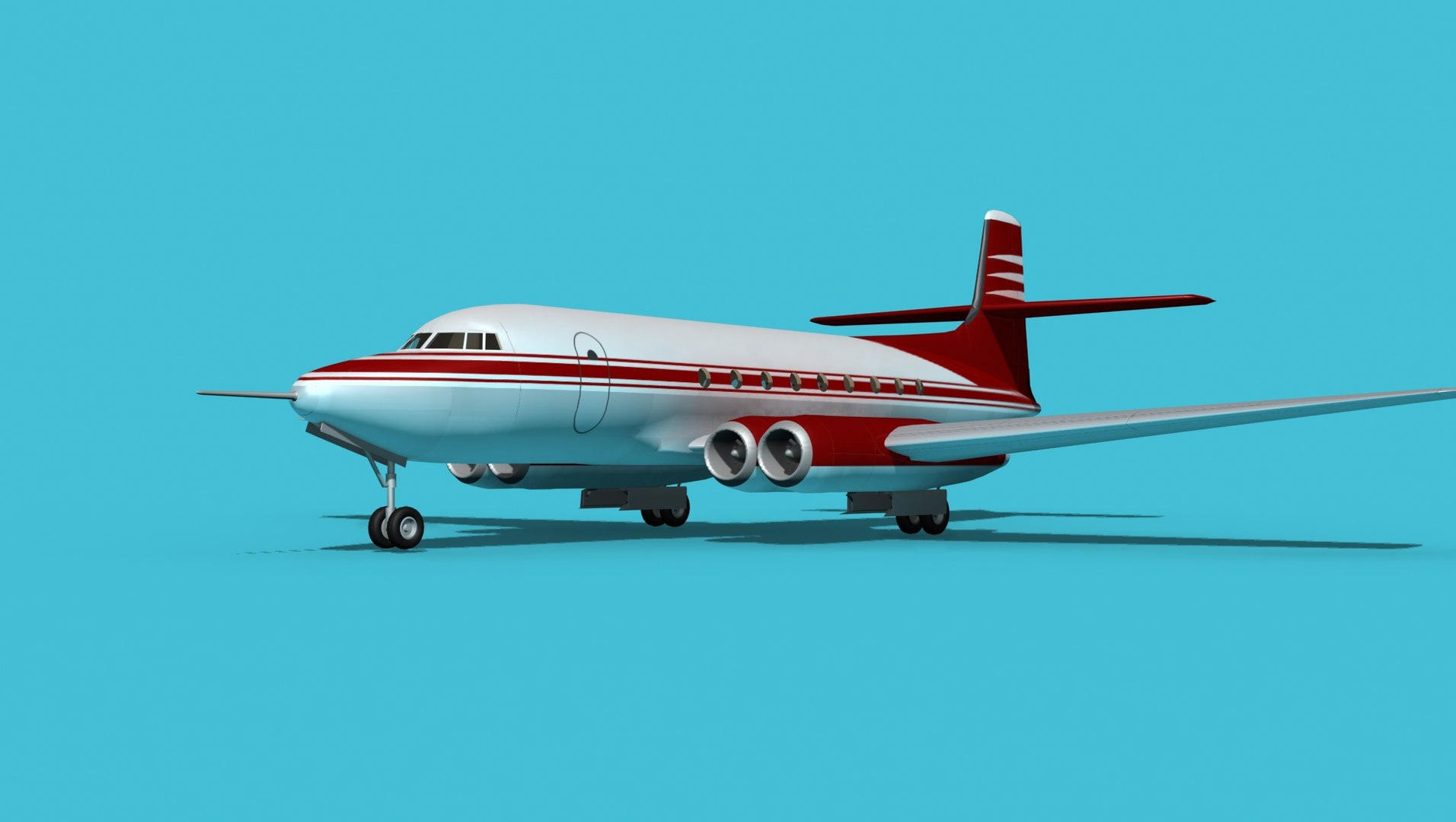 Avro Canada C-102 Jetliner V03 3D Model - TurboSquid 1912389
