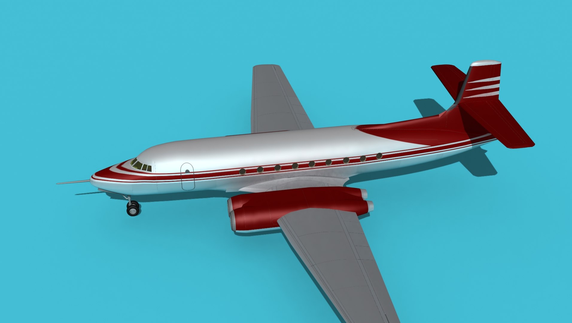 Avro Canada C-102 Jetliner V03 3D Model - TurboSquid 1912389