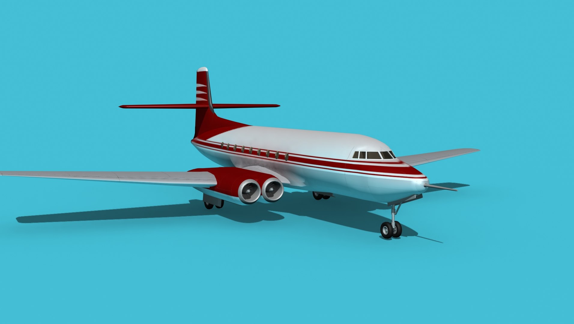Avro Canada C-102 Jetliner V03 3D Model - TurboSquid 1912389