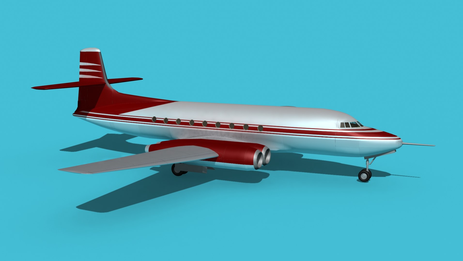 Avro Canada C-102 Jetliner V03 3D Model - TurboSquid 1912389